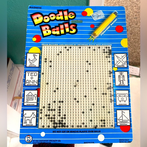 Games | 1984 Doodle Balls Vintage Magnetic Game Rare Made In Usa ...